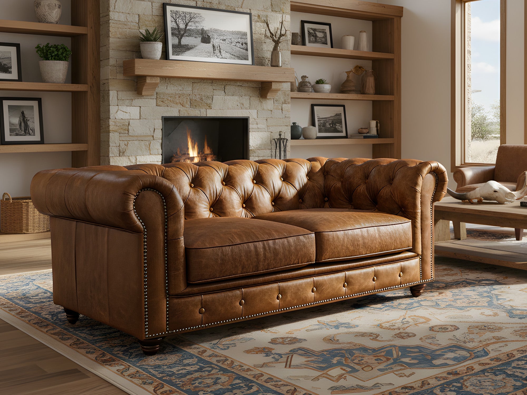 Classic Chesterfield Sofa Near Toronto at Luxana Home